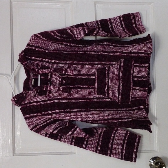 Sweaters | Mexican Baja Hoodie Unisex Size L Girls Purple | Poshmark